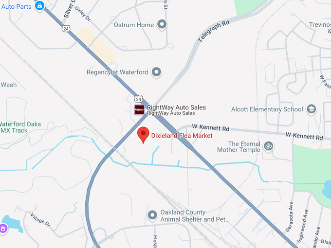 dixieland flea market 10 map