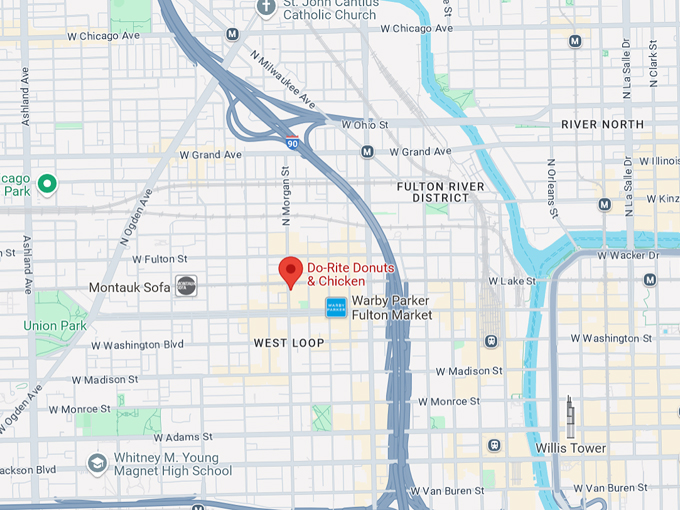 do rite donuts & chicken 10 map