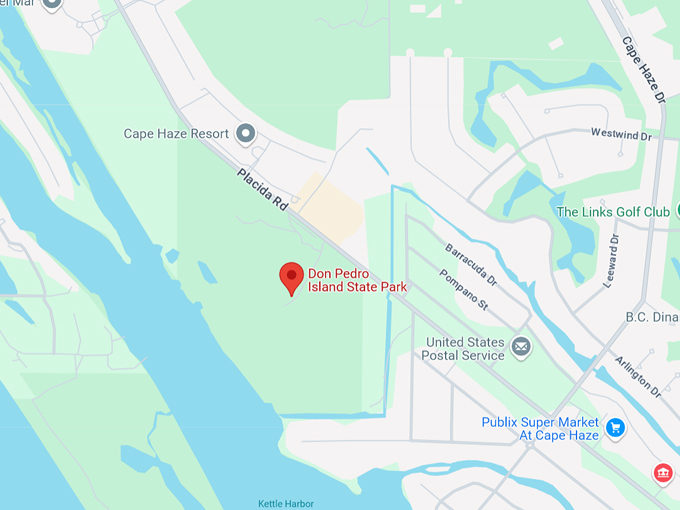 don pedro island state park 10 map