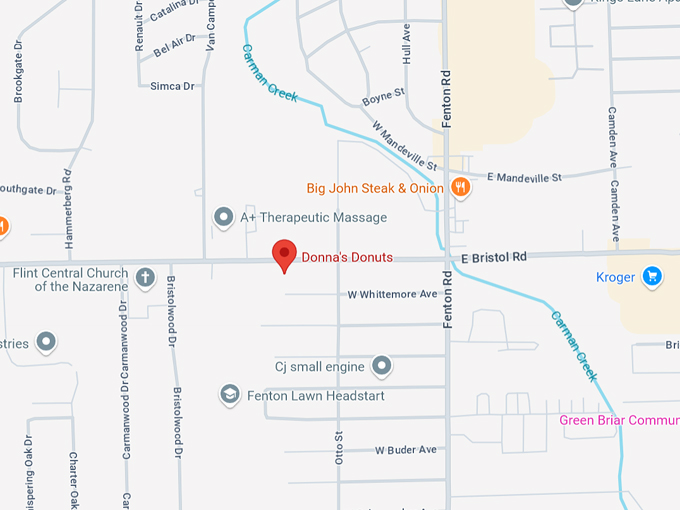 donna's donuts 10 map