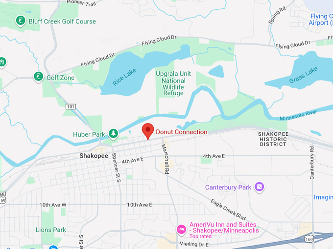 donut connection 10 map