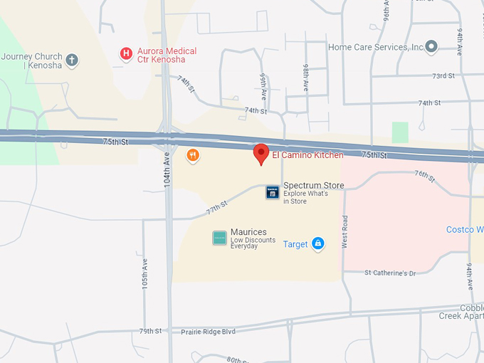 el camino mexican restaurant 10 map