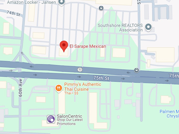 el sarape mexican restaurant 10 map