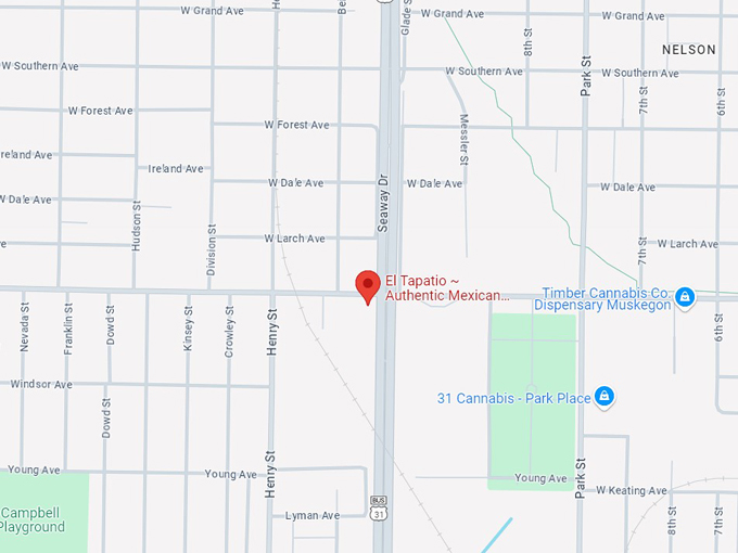 el tapatio ~ authentic mexican restaurant & bar 10 map