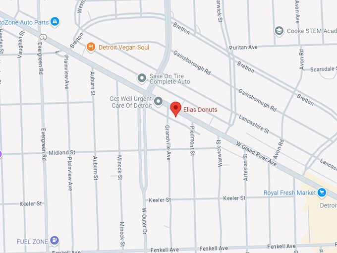 elias donuts 10 map