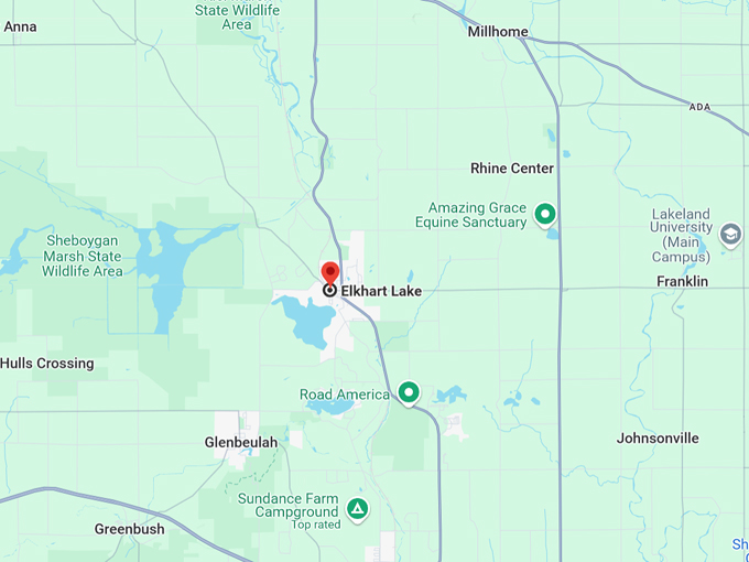 elkhart lake, wisconsin 10 map