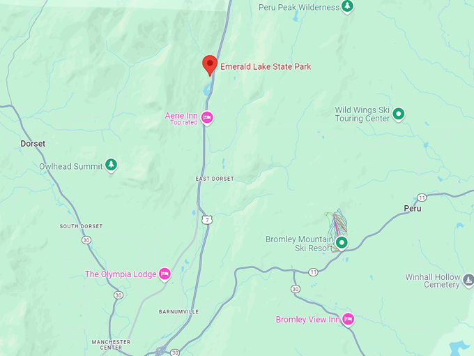 emerald lake state park 10 map