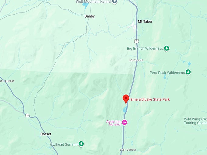 emerald lake state park 10 map
