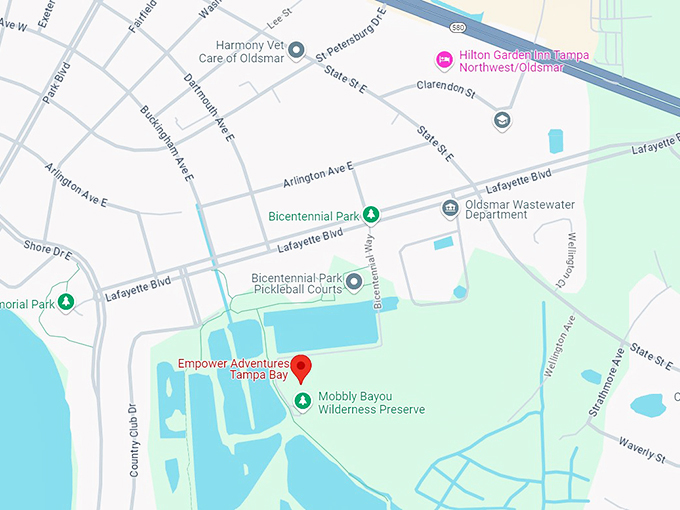 empower adventures tampa bay 10 map