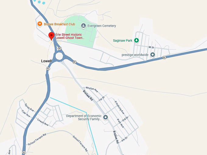 erie street, historic lowell 10 map