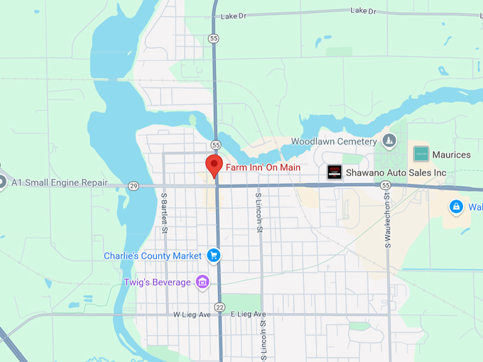 farm inn' on main 10 map