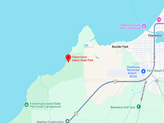 fisherman's island state park 10 map