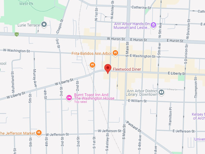 fleetwood diner 10 map