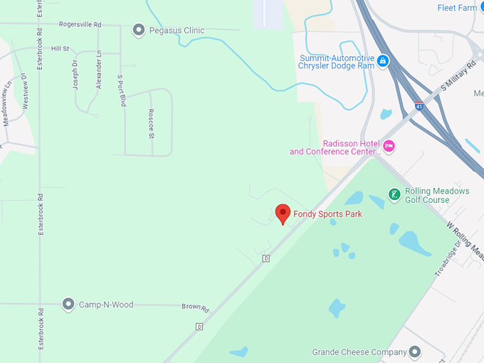 fondy sports park 10 map