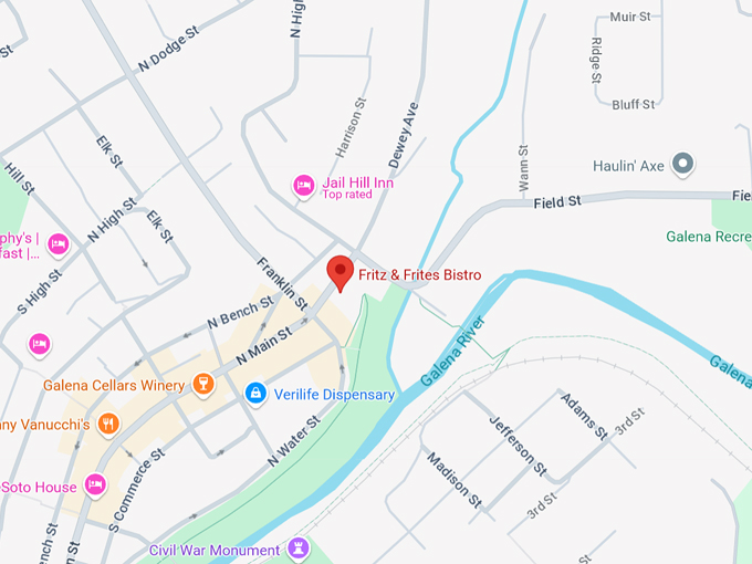 fritz and frites bistro 10 map