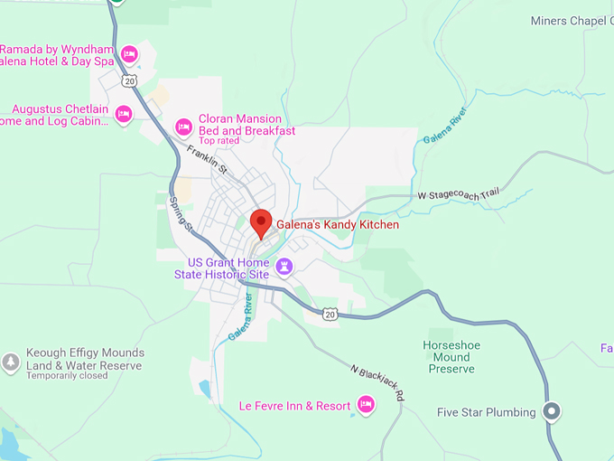 galena's kandy kitchen 10 map