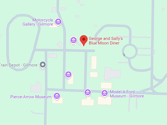 george and sally&rsquo;s blue moon diner 10 map