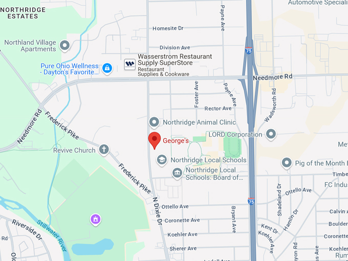 george's family restaurant map