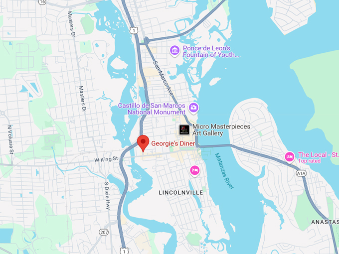 georgie's diner 10 map