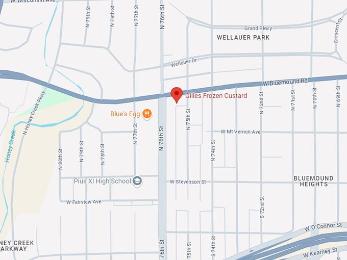 gilles frozen custard 10 map