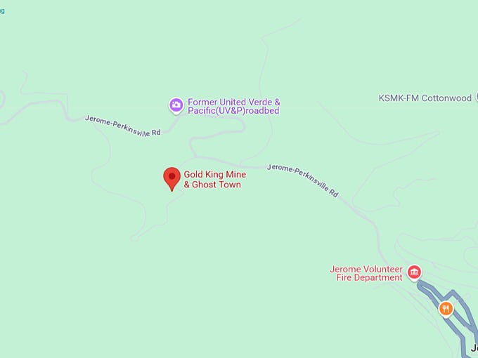 gold king mine & ghost town 10 map