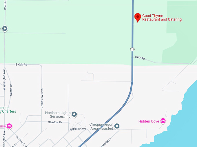 good thyme restaurant 10 map