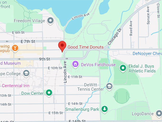 good time donuts 10 map