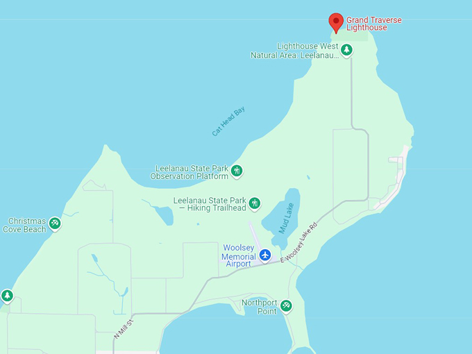 grand traverse lighthouse 10 map
