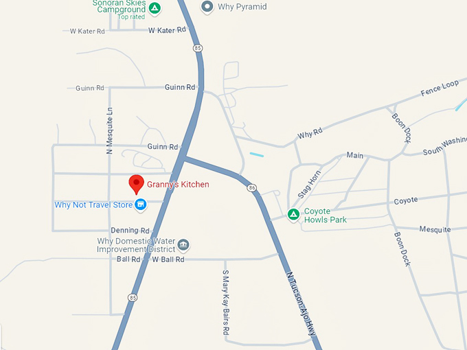 granny's kitchen 10 map