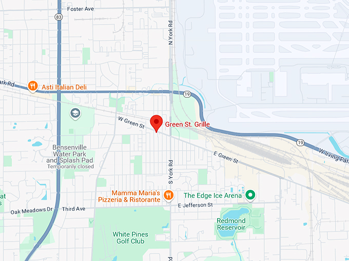 green st. grille 10 map