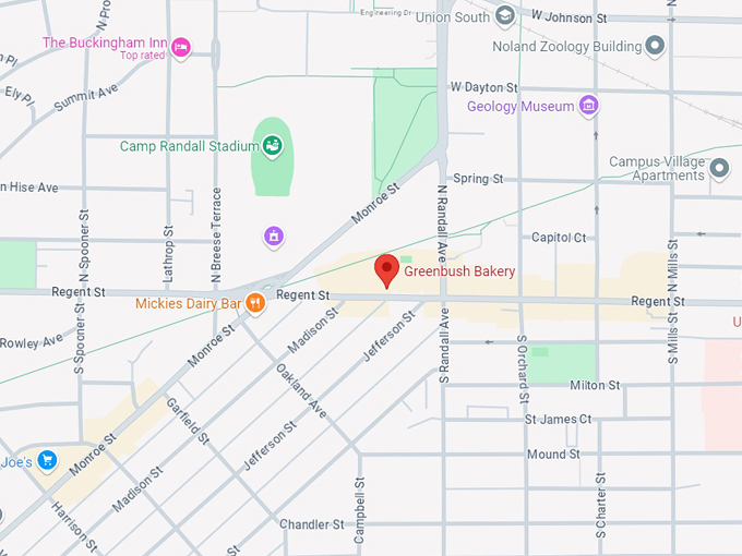 greenbush bakery 10 map