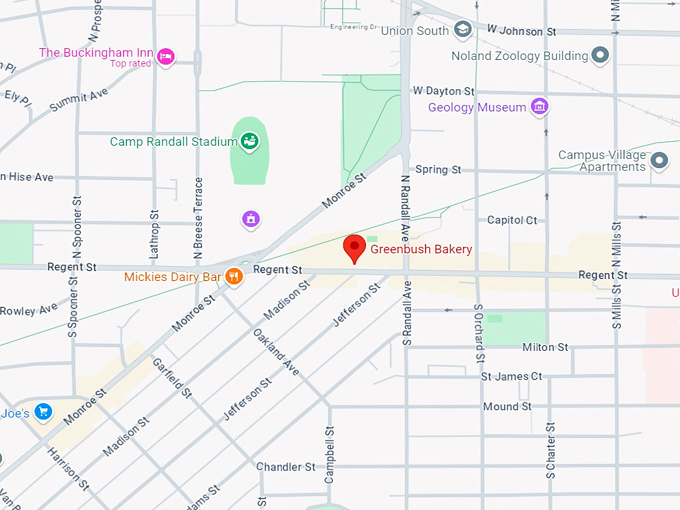 greenbush bakery 10 map