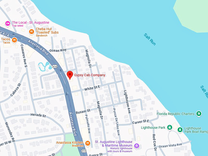 gypsy cab company restaurant 10 map