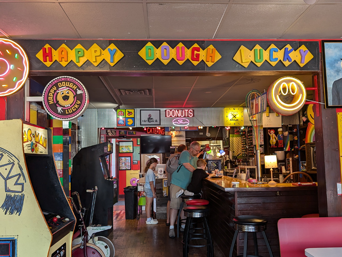 happy dough lucky donuts + arcade 9