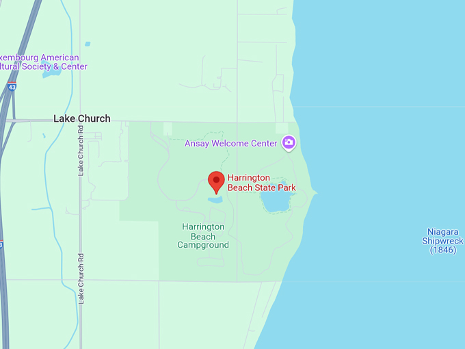 harrington beach state park 10 map