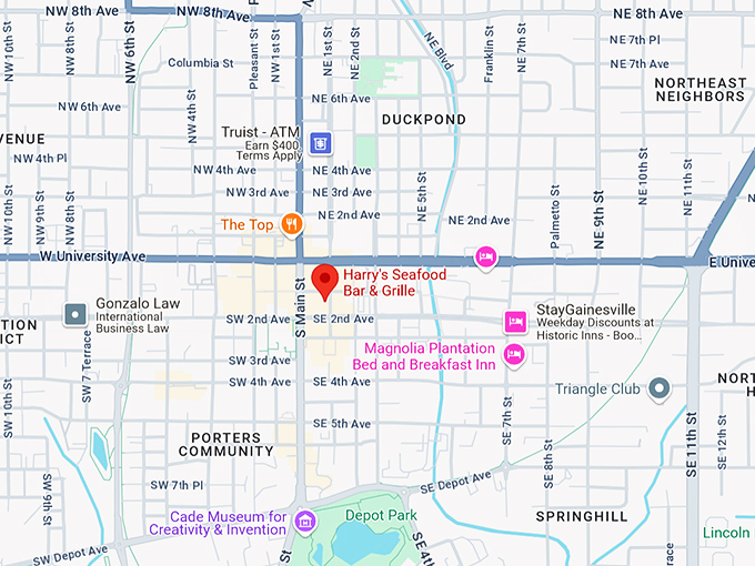 harry's seafood bar & grille 10 map