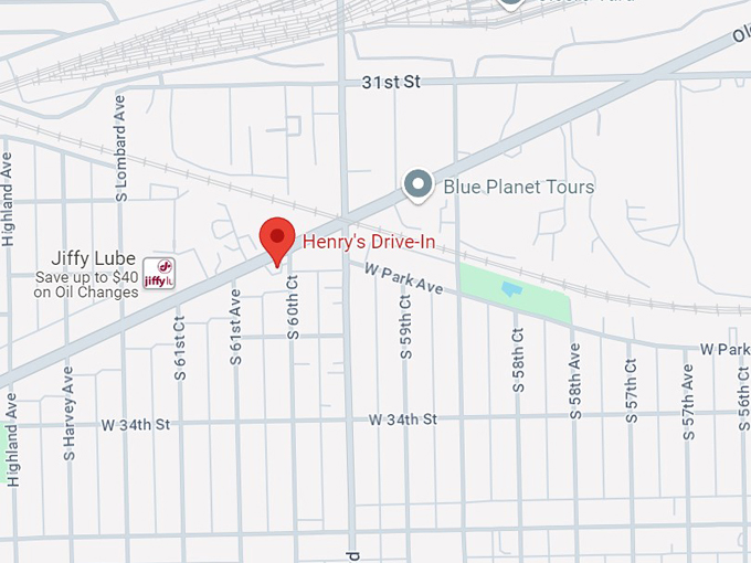 henry's drive in 10 map