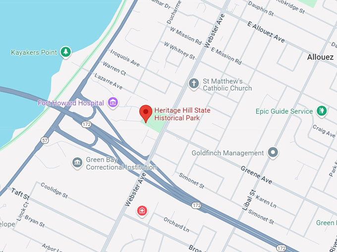 heritage hill state historical park 10 map