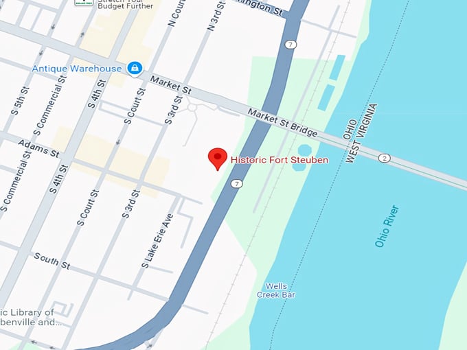 historic fort steuben steubenville, oh 10 map