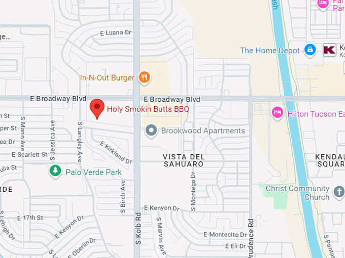 holy smokin' butts bbq 10 map