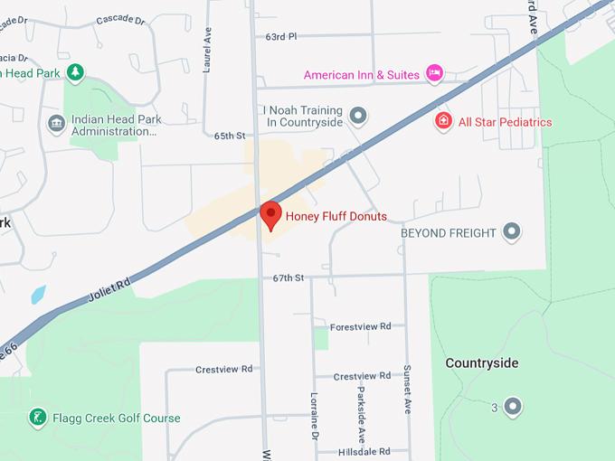 honey fluff donuts 10 map