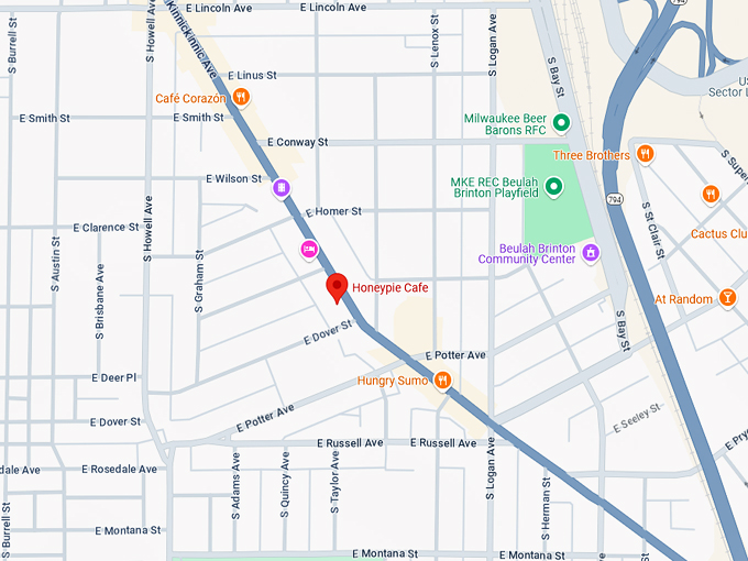 honeypie cafe 10 map