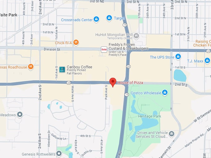 house of pizza 10 map