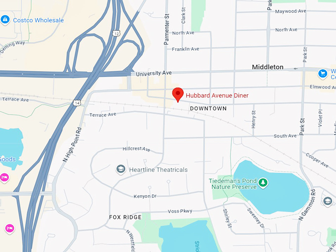 hubbard avenue diner 10 map