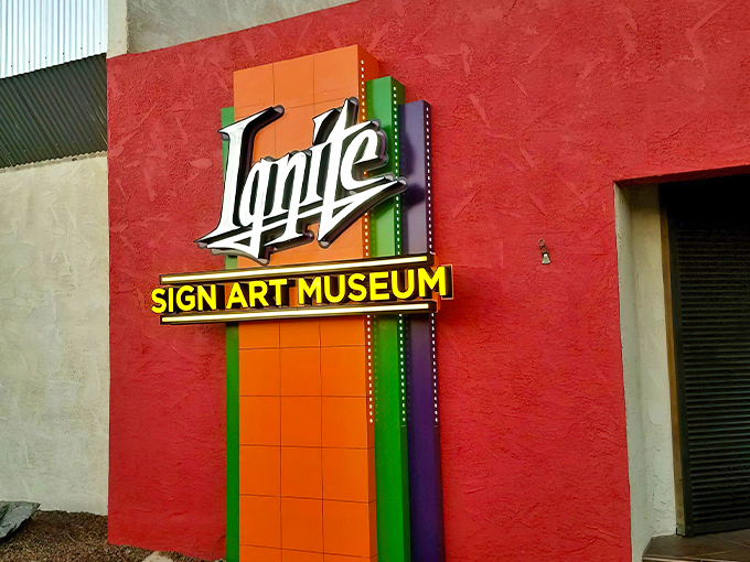 ignite sign art museum 1