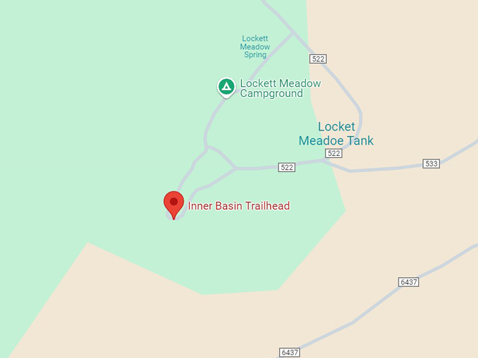 inner basin trail 10 map