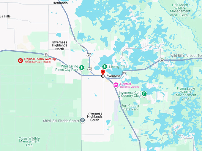 inverness, fl 10 map