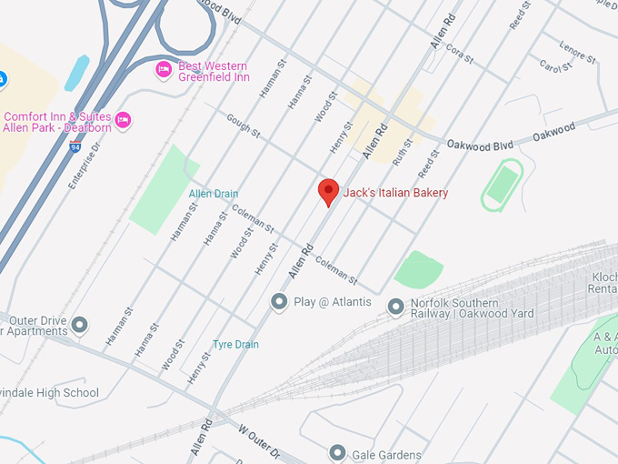 jack's italian bakery 10 map