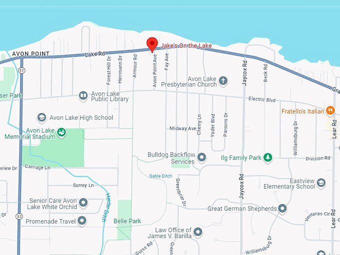 jake's on the lake 10 map