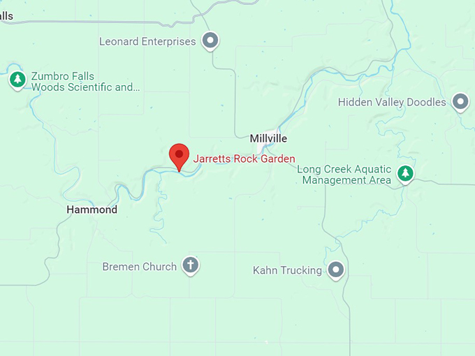 jarretts rock garden 10 map
